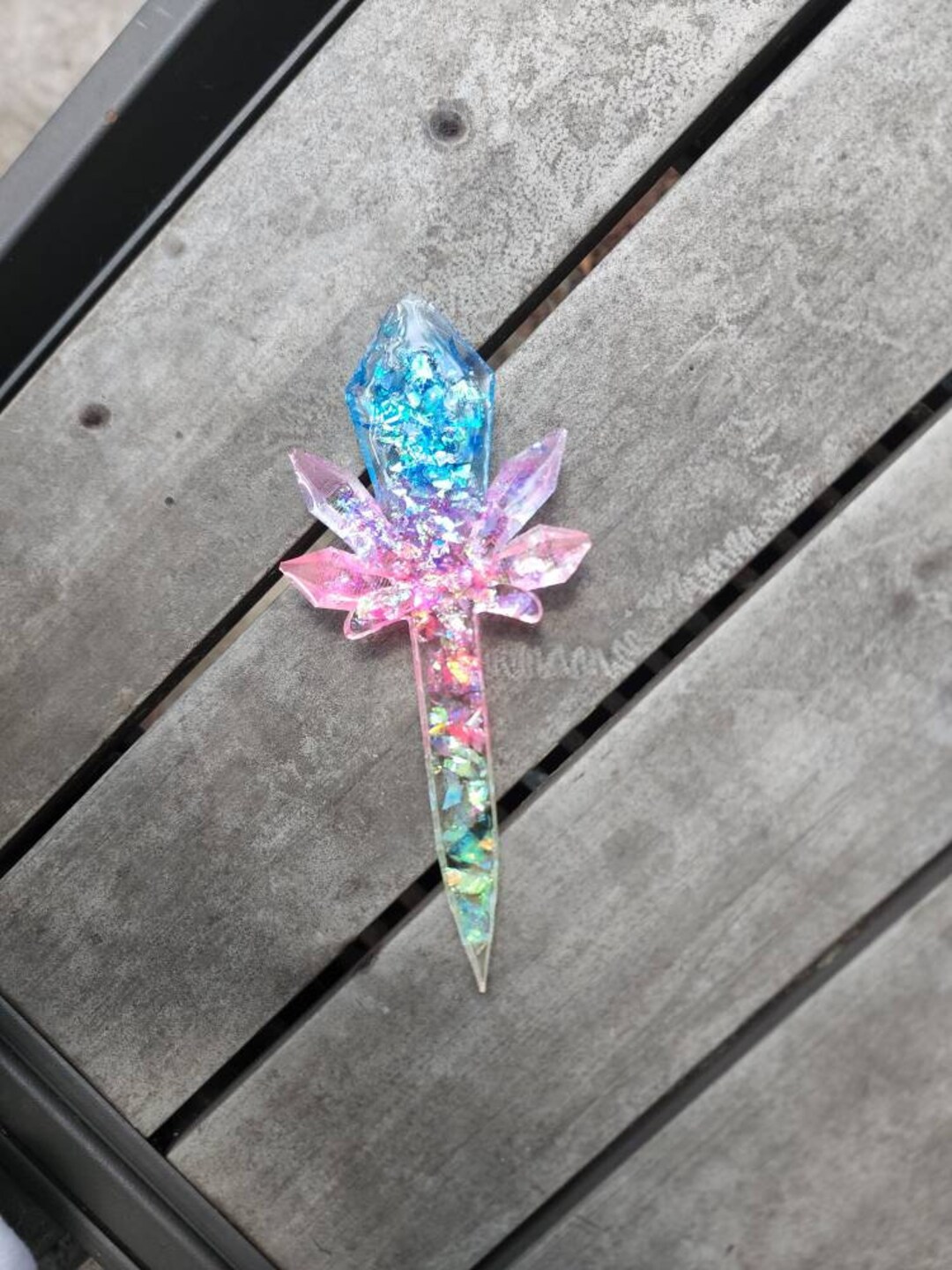 Crystal Rainbow Dagger - Etsy