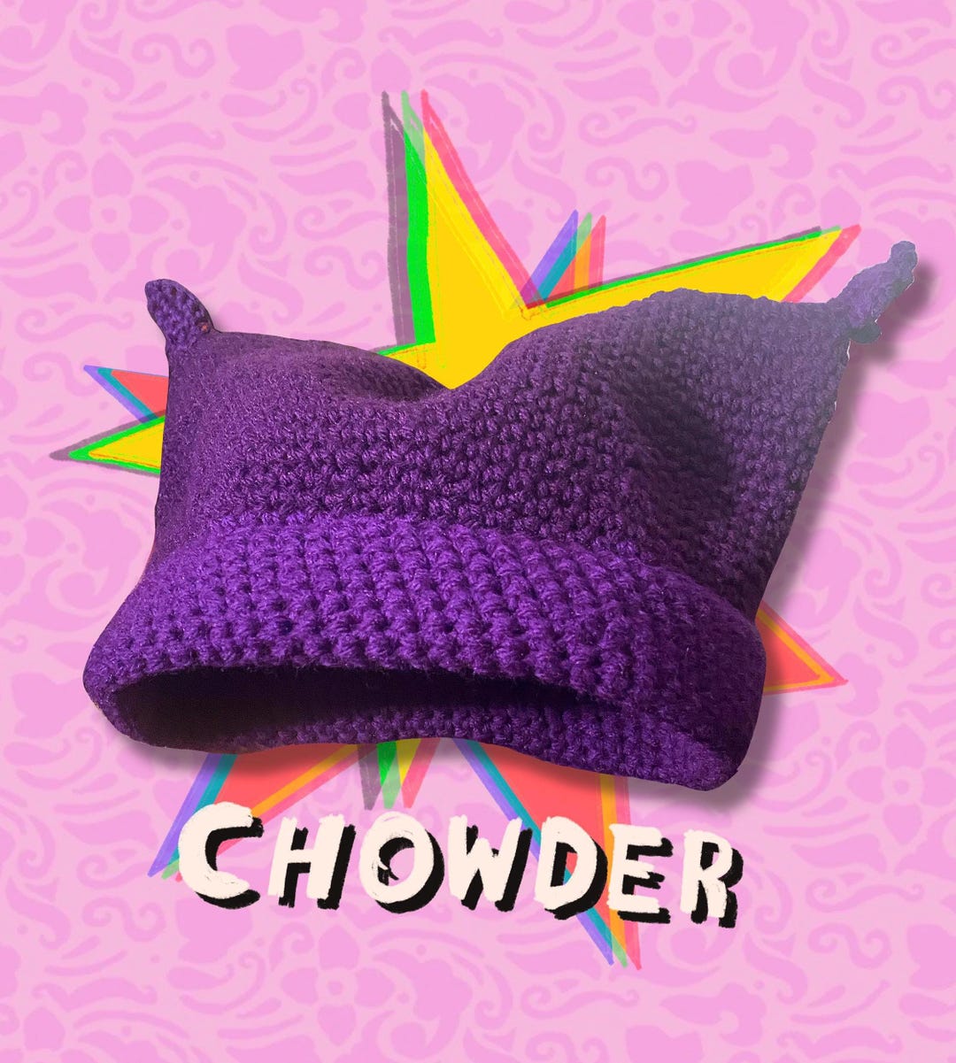 Crocheted CHOWDER Hat Beanie Handmade - Etsy