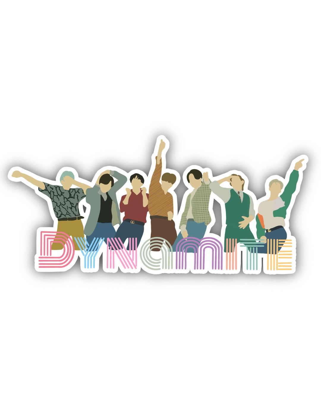 BTS DYNAMITE STICKER - Etsy