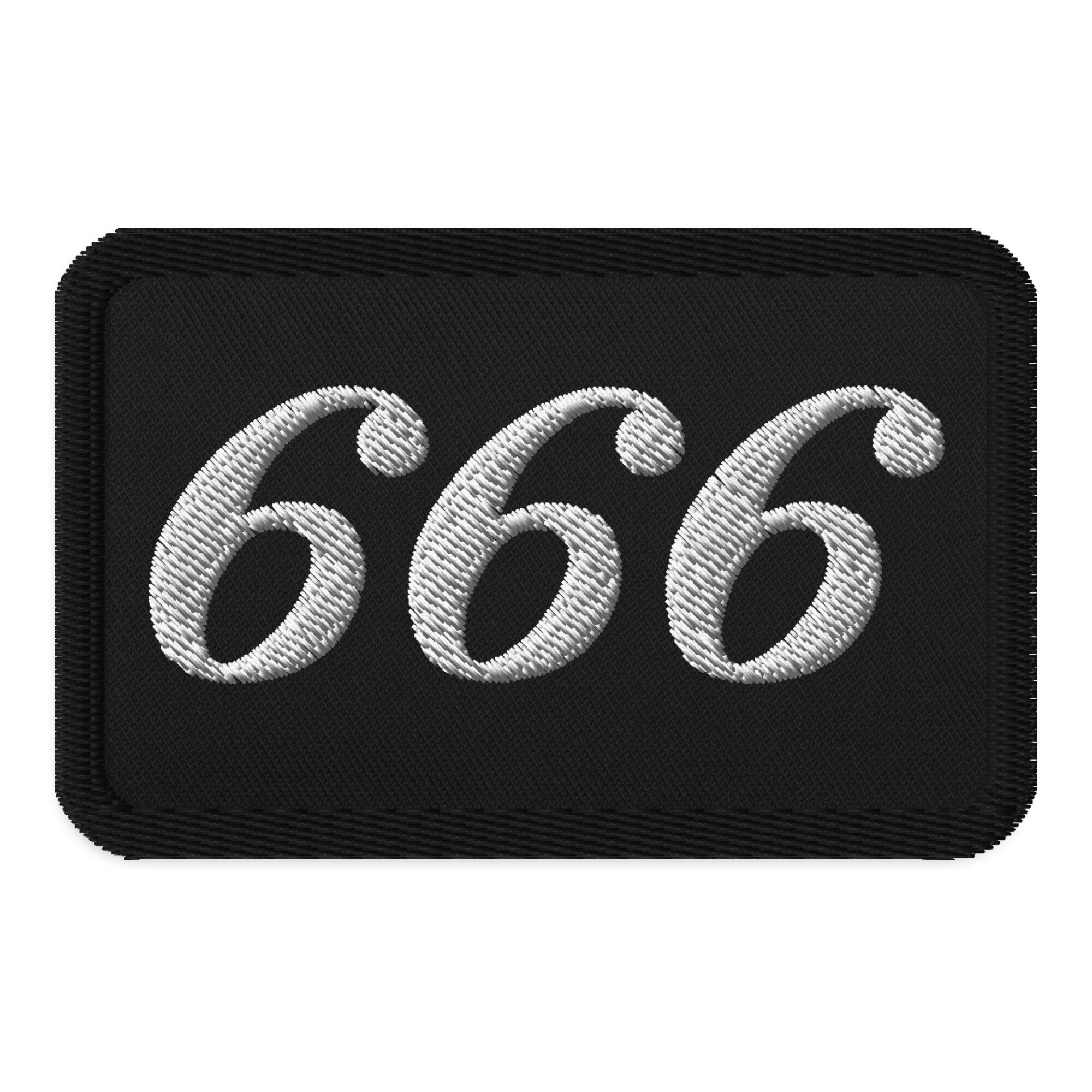 666 Angel Number Embroidered Patches Unique Triple Six Good - Etsy