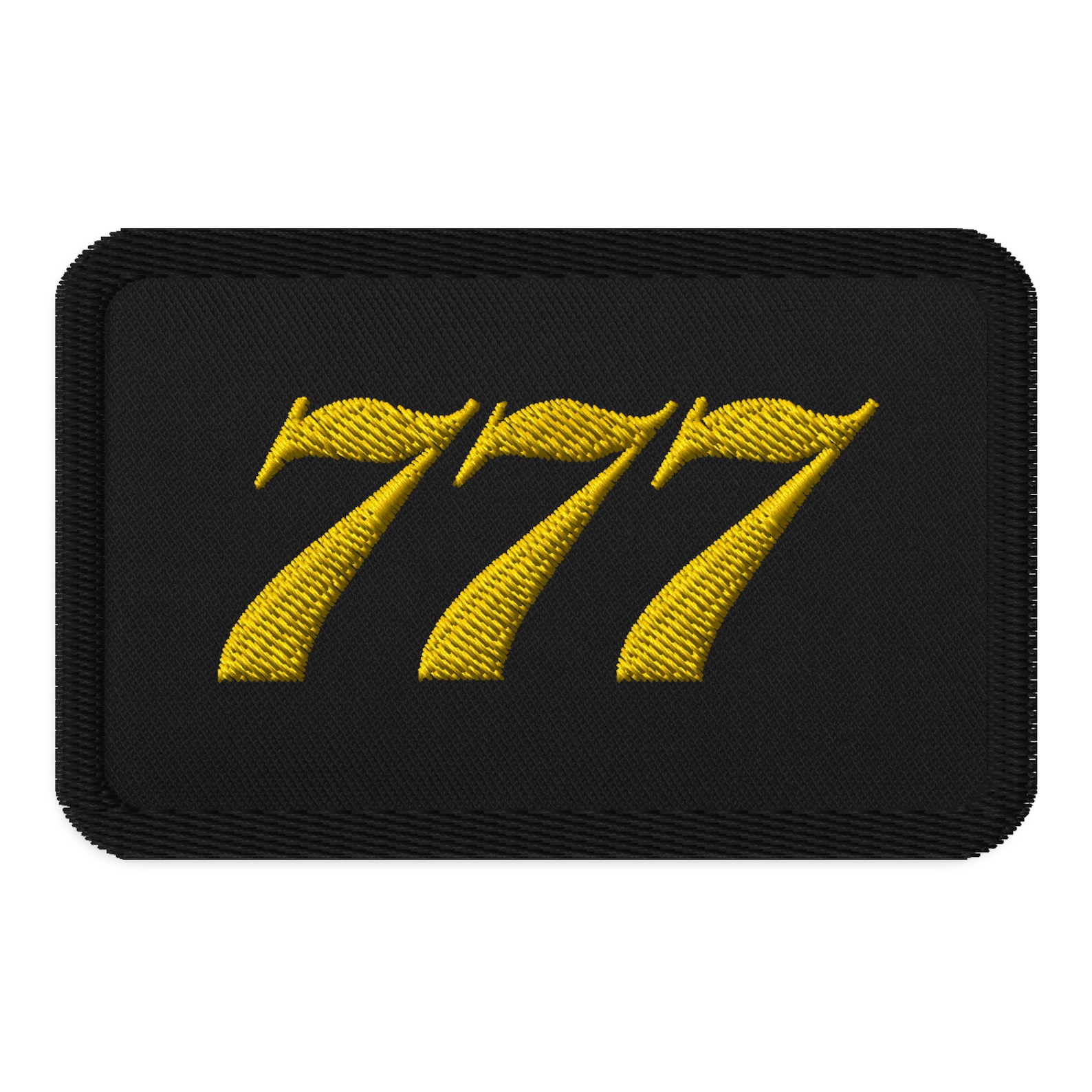 777 Angel Number Embroidered Patches, Unique Triple Seven Good Luck ...