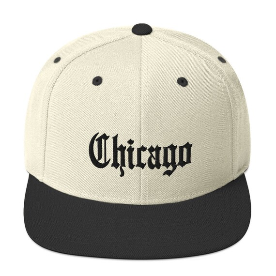 Chicago City Cap Old English Classic Baseball Snapback Hat | Etsy