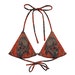 Goth Skull Rococo Black Red String Bikini Top Vintage Inspired Baroque ...