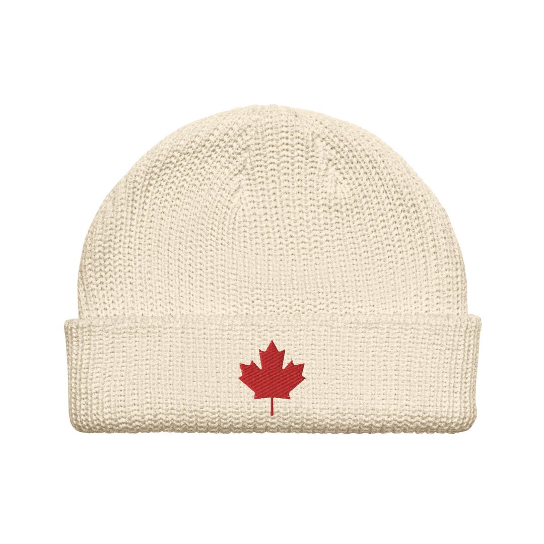Canada Maple Leaf Fisherman Beanie Embroidered Essential Canadian Pride ...