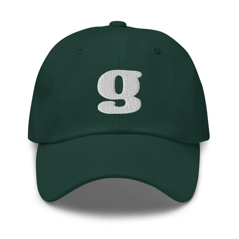 Lowercase Letter G Embroidered Dad Hat Single Letter ABC Alphabet ...