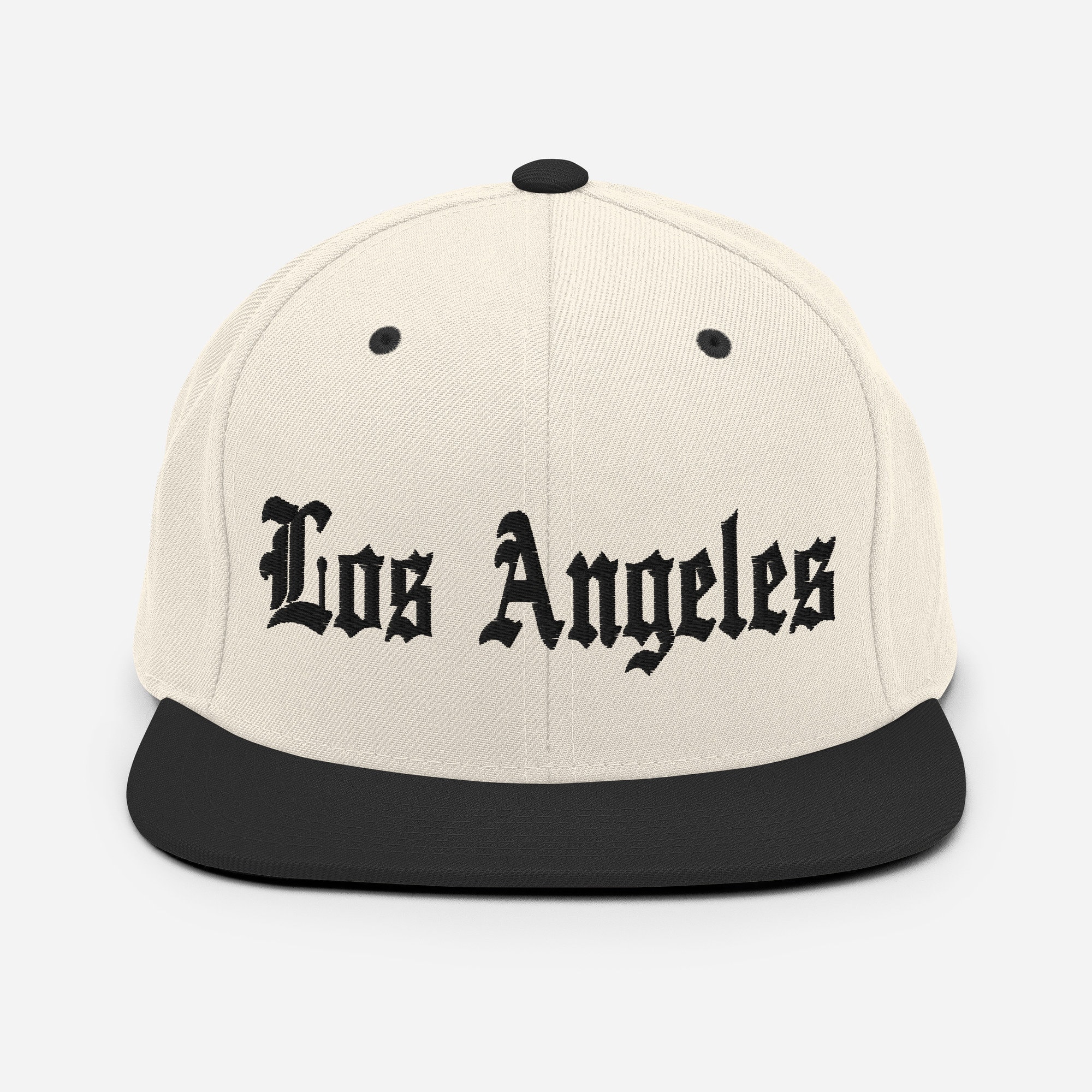 Los Angeles City Cap Old English Snapback – Two-tone Classic Baseball ...