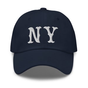 NY, New York, Vintage Sandlot League Baseball Style Dad Hat, 3D ...
