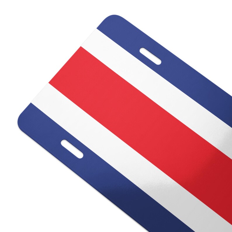 Costa Rica Flag Vanity License Plate – Car Club Accessory for Tico ...