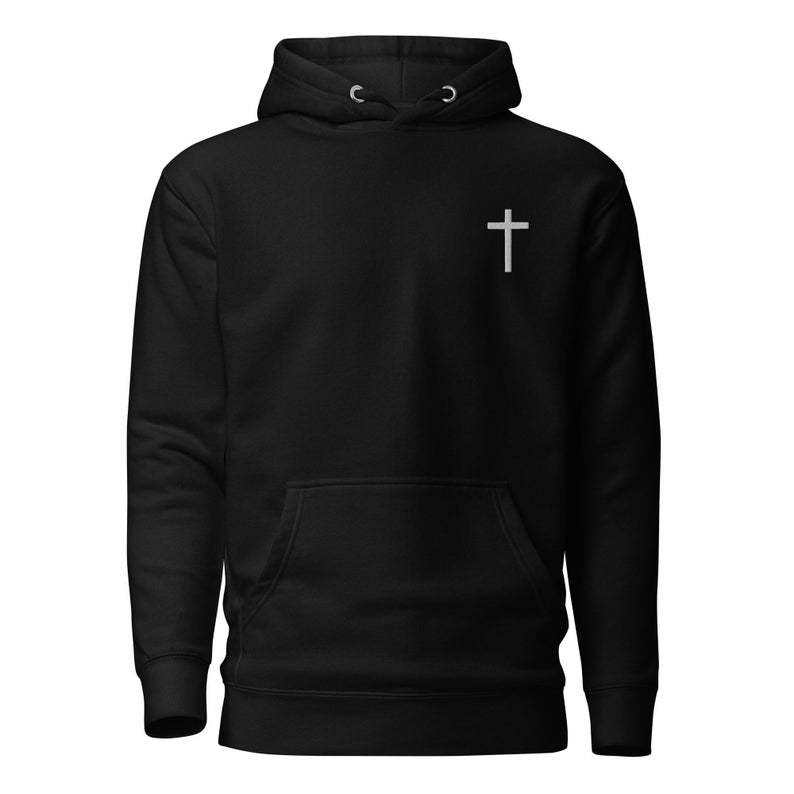 Cross Embroidered Unisex Hoodie Crucifix, Christian Symbol, Holy Emblem ...