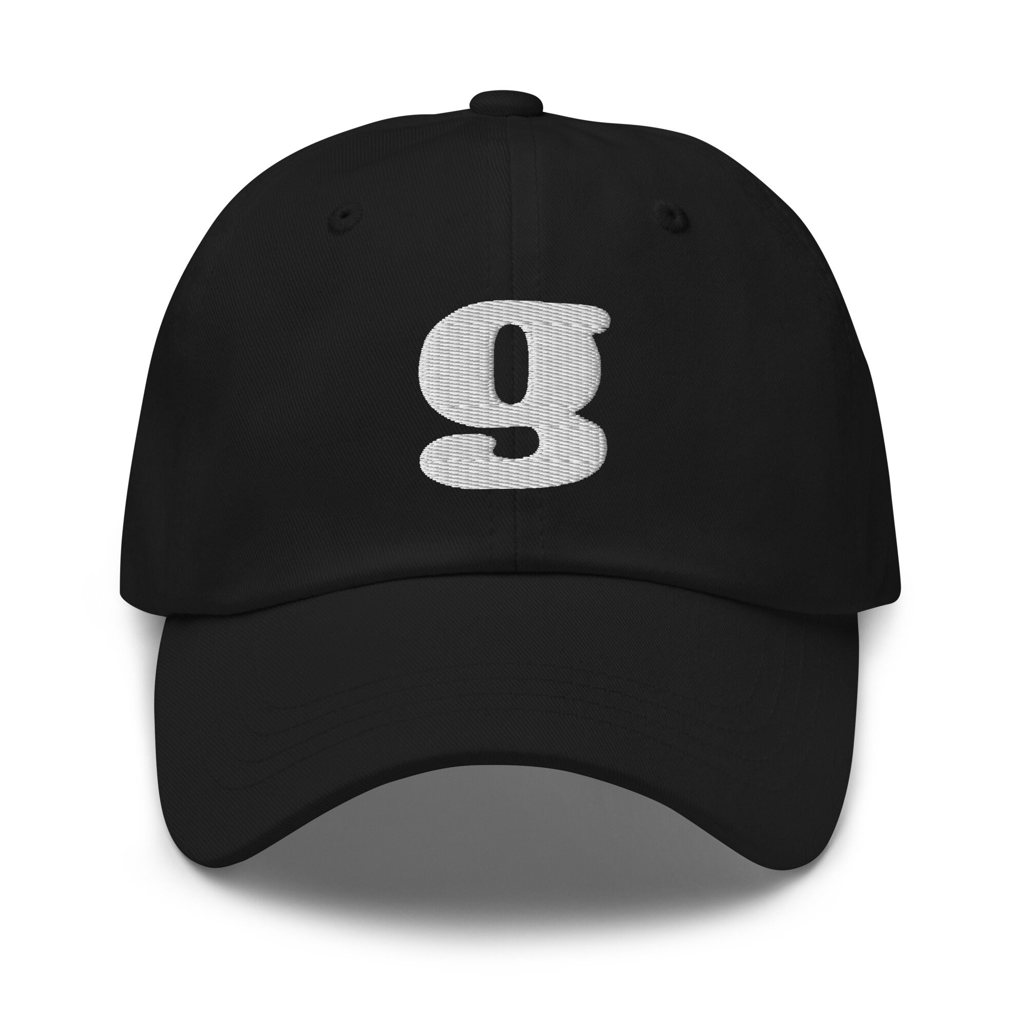 Lowercase Letter G Embroidered Dad Hat – Minimal Monogram Cap With ...