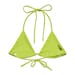 Biohazard String Bikini Top Lime & Black – Y2K Grunge Rave Swimwear ...