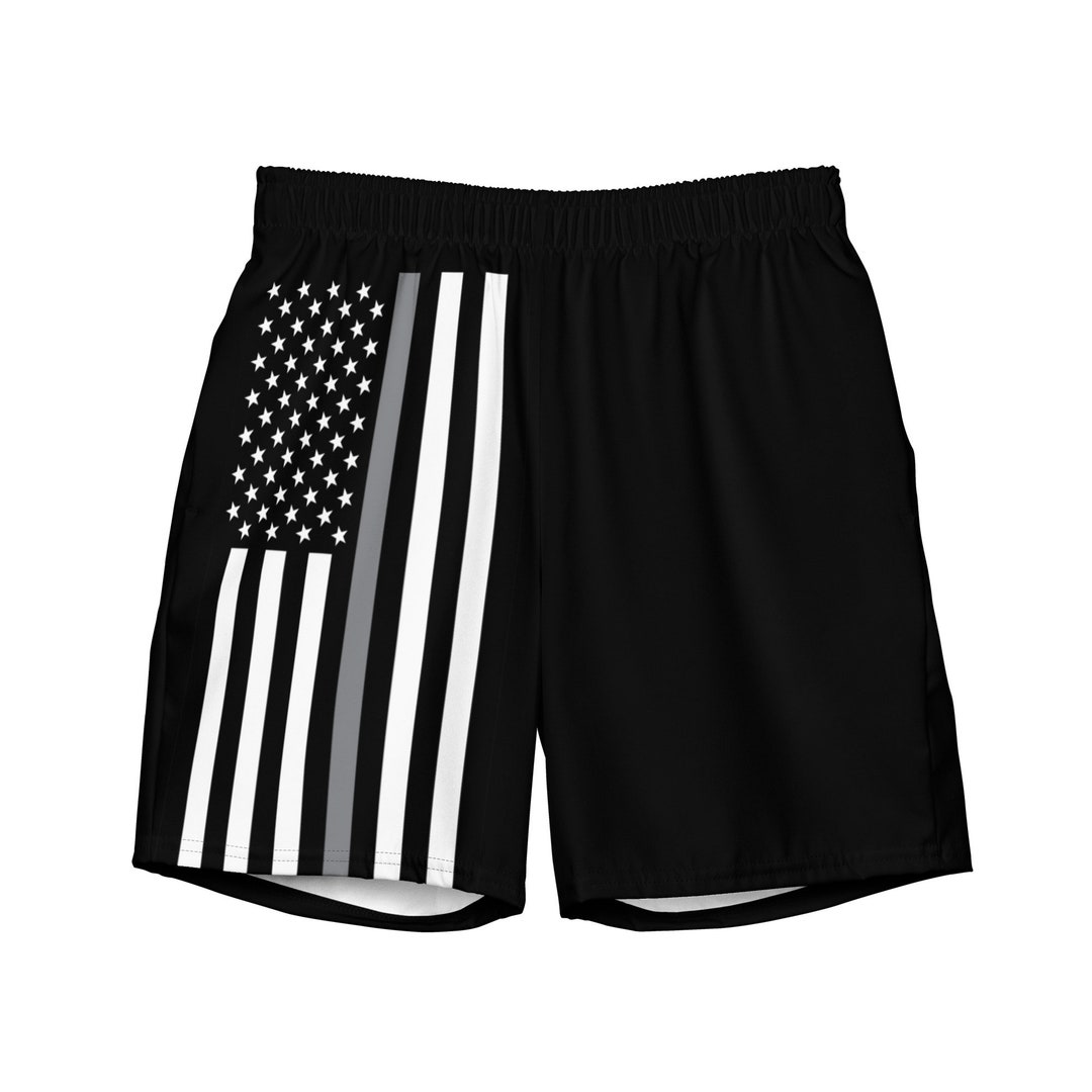 First Responder Corrections Dept. Thin Gray Line Men's Swim Trunks ...