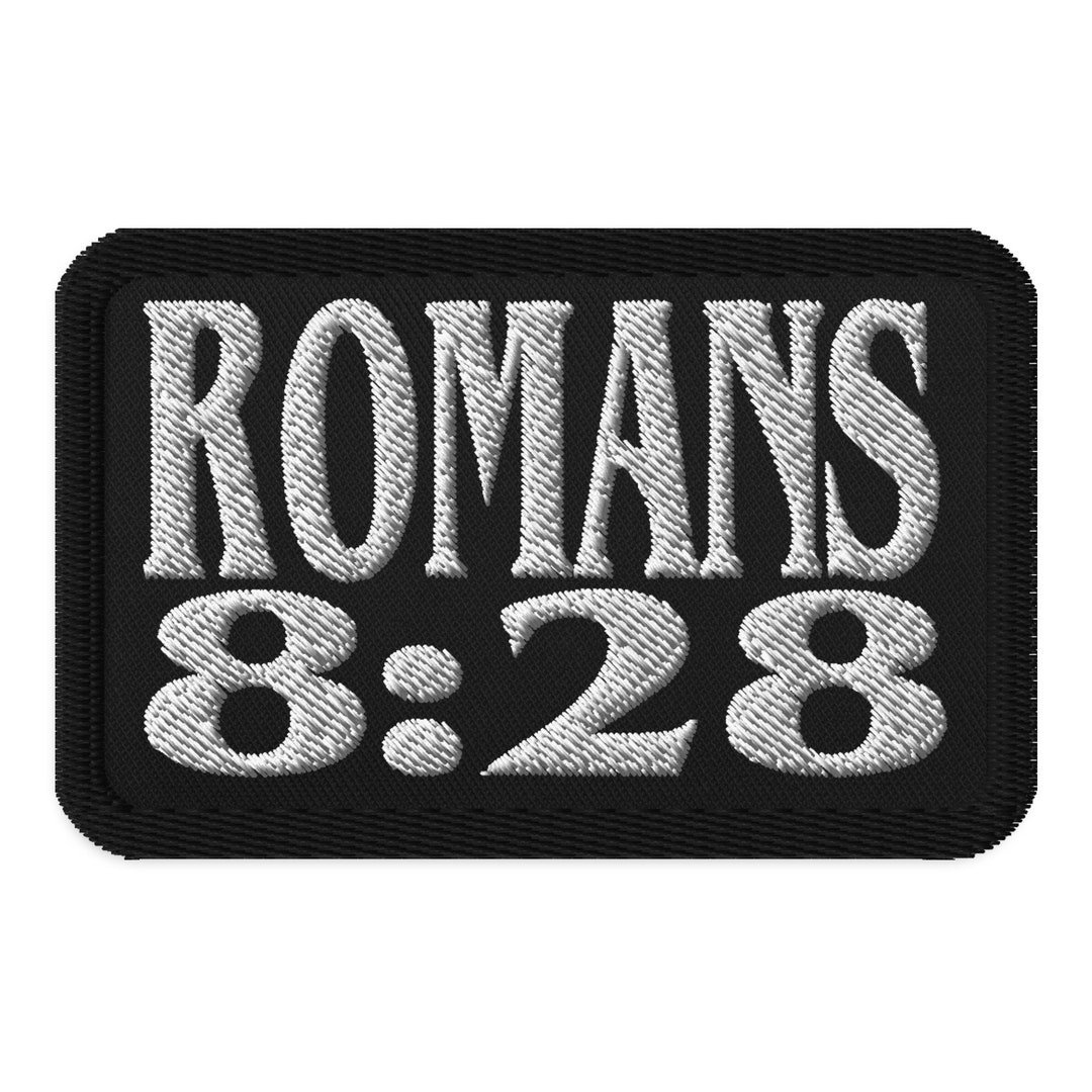 Romans 8:28 Bible Verse Patch Embroidered Patch, Christian, Catholic ...