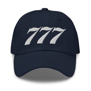 777 Angel Number Hat, Embroidered Classic Baseball Cap, Unique Triple ...