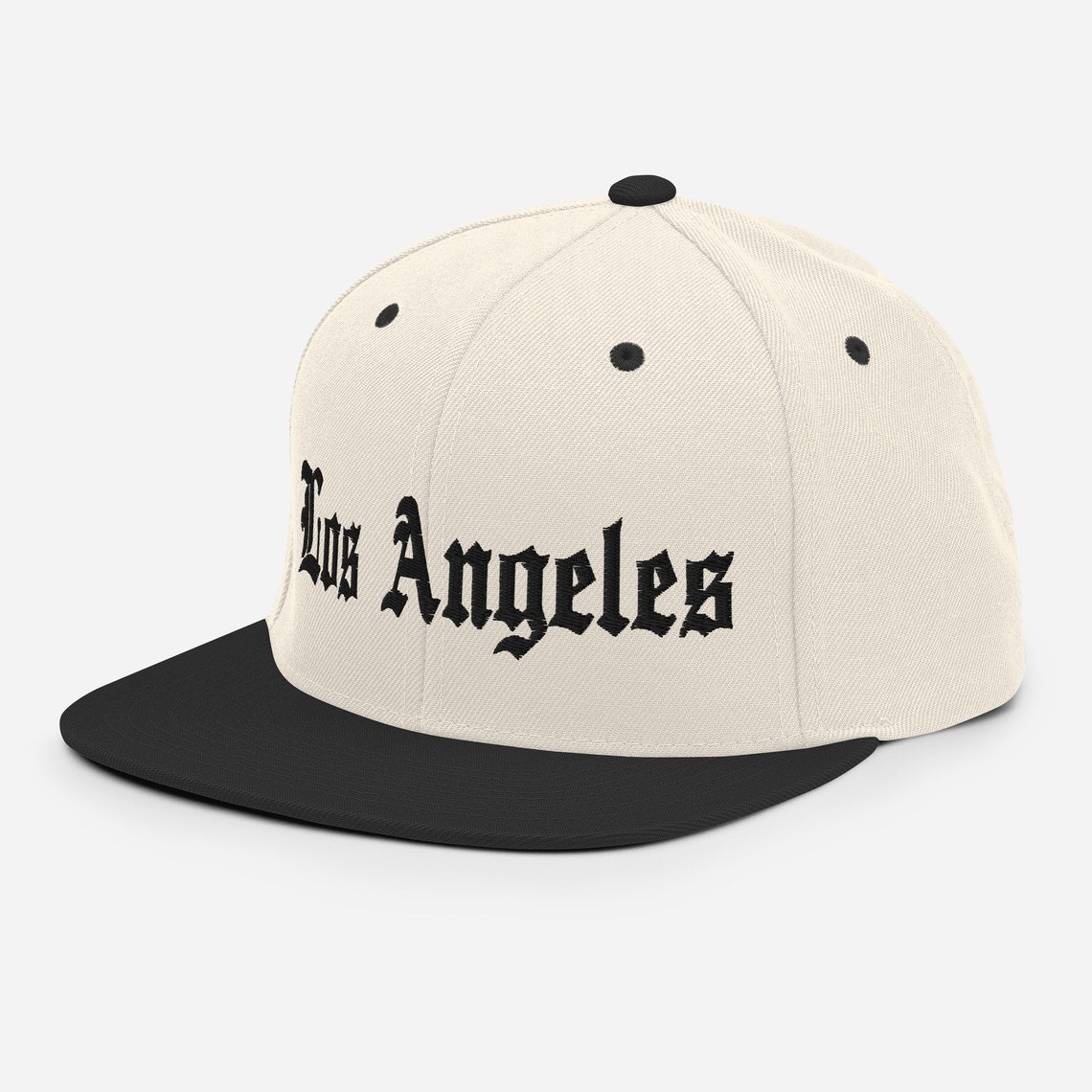 Los Angeles City Cap Old English Snapback – Two-tone Classic Baseball ...