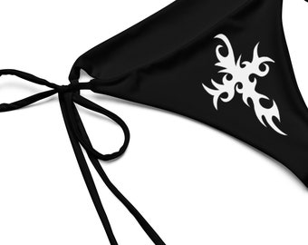 Tribal Cross String Bikini Top Gothic Christian Symbol Tattoo Jesus ...