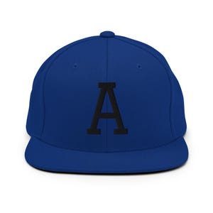 Letter A Embroidered Snapback Hat – Classic College Style Cap With ...