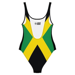 Jamaica One-piece Swimsuit – Back Print Heritage Swimwear | Reggae ...