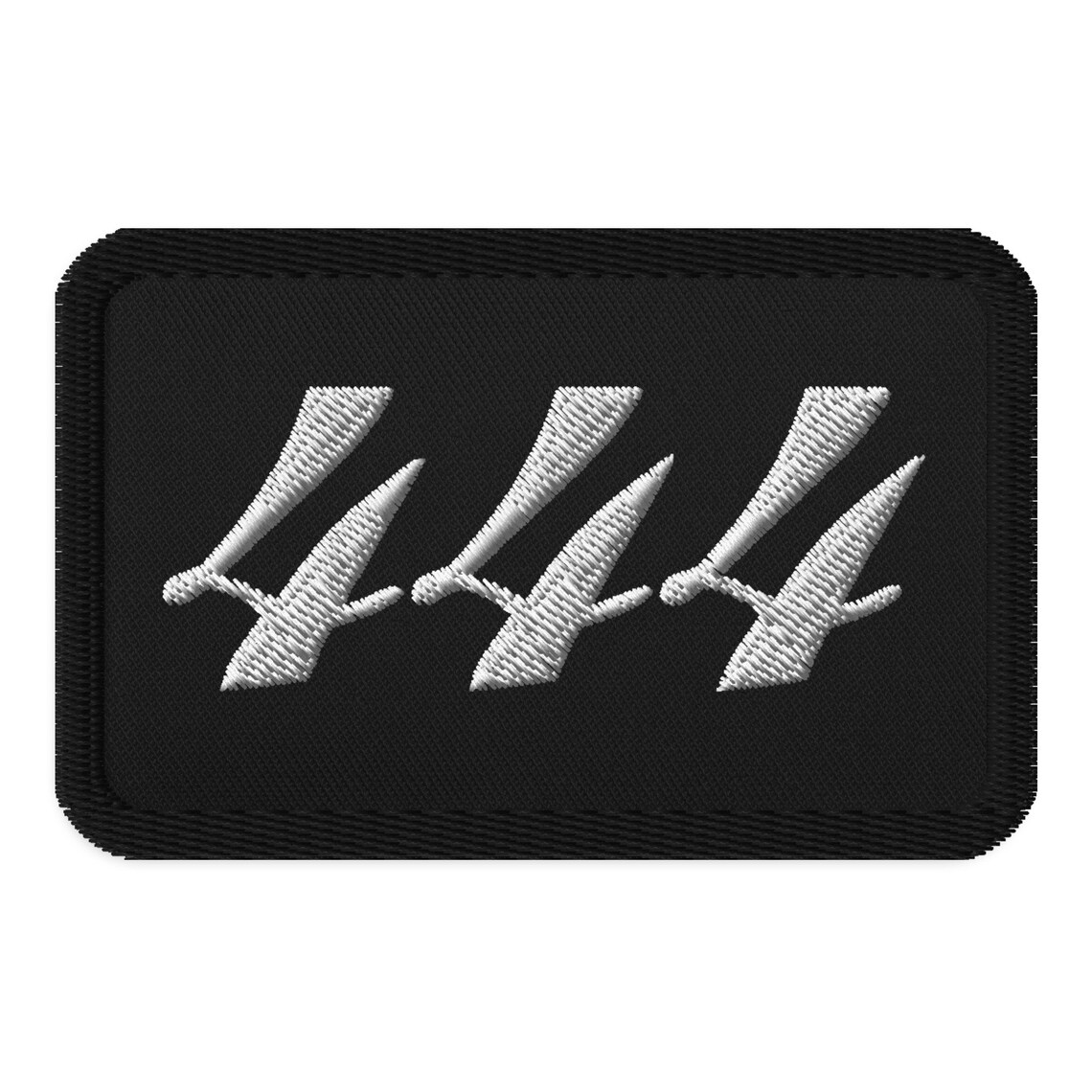 444 Angel Number Embroidered Patches, Unique Triple Four Good Luck ...