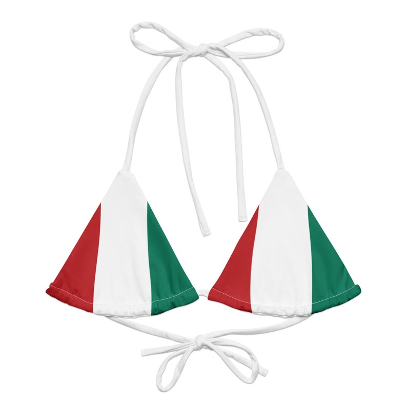 Italy String Bikini Top – Heritage Travel Chic Swimwear for European ...