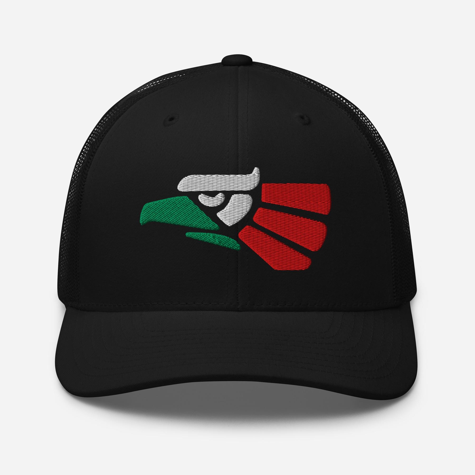 Aztec Eagle Trucker Cap Embroidered - Mexican National Pride Hat With ...