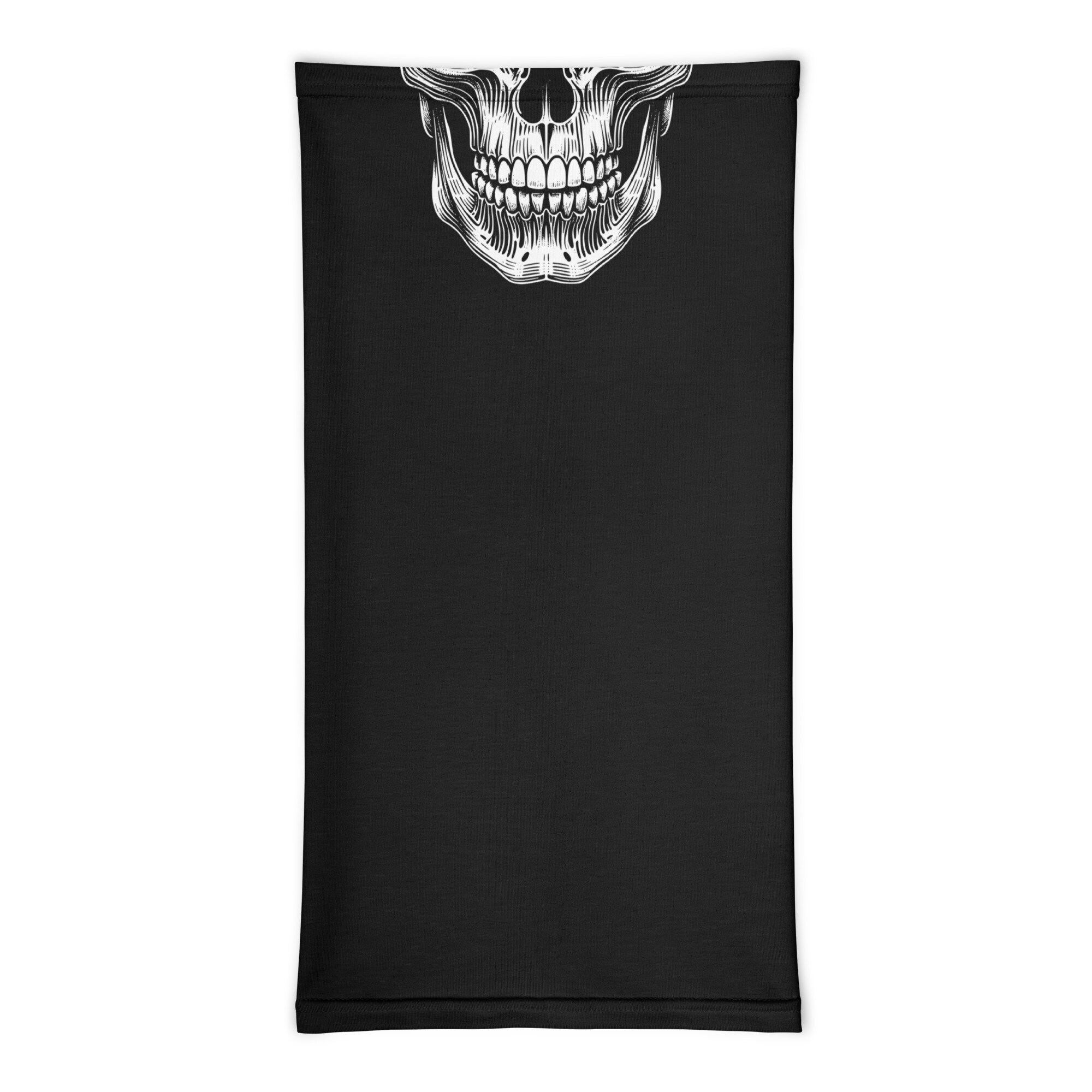 Human Skull Teeth Neck Gaiter – Gothic Horror Face Cover, Spooky ...