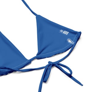 Greece Flag String Bikini Top - White Blue Aegean Escape All Over Print ...