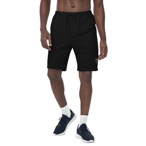 Armor of God Cross Shield Men’s Fleece Shorts – Embroidered Christian ...