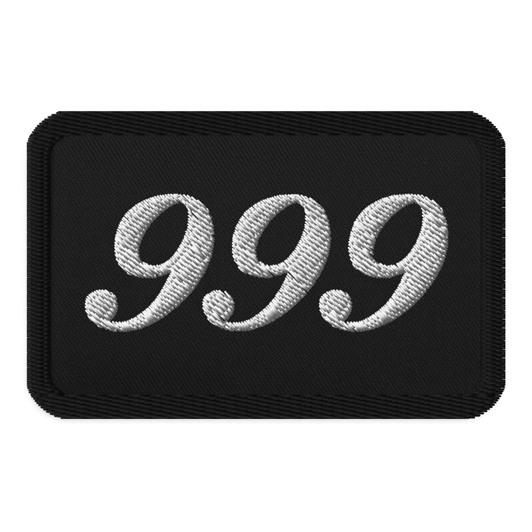 999 Angel Number Embroidered Patches, Unique Triple Nine Good Luck ...