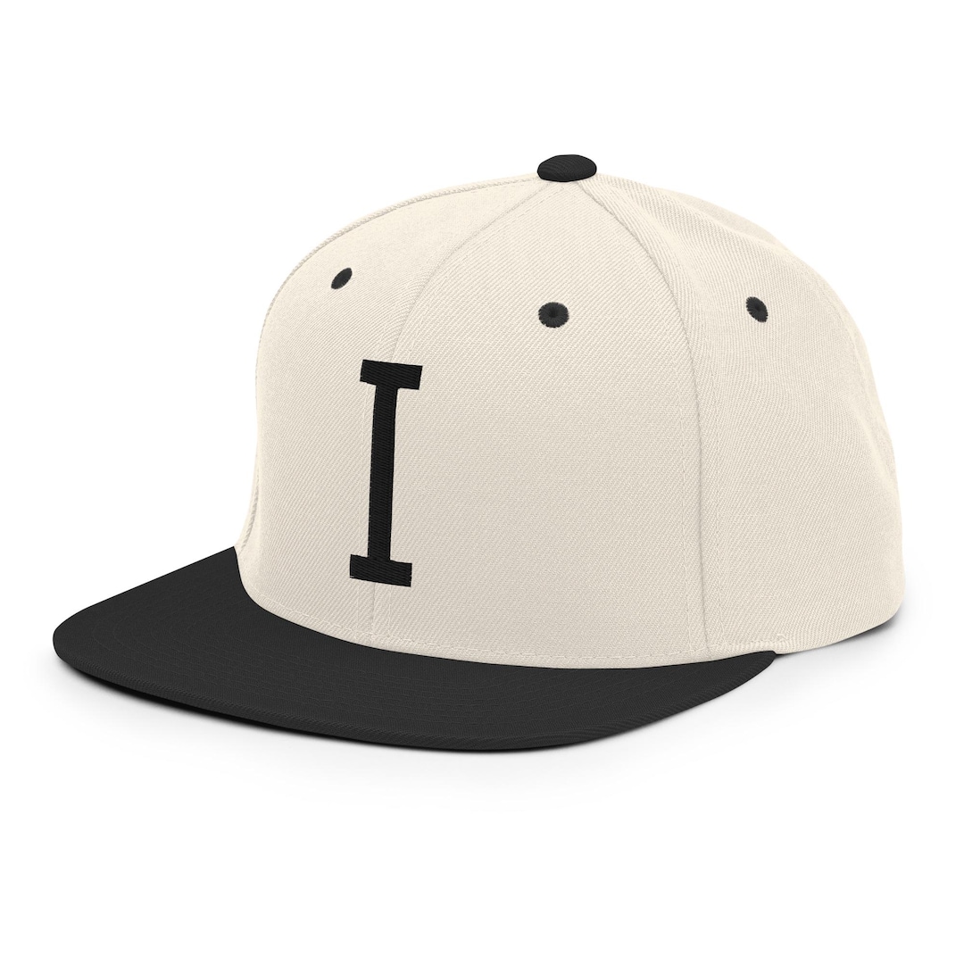 Letter I Snapback Hat – Embroidered Varsity Letter Cap With Classic ...