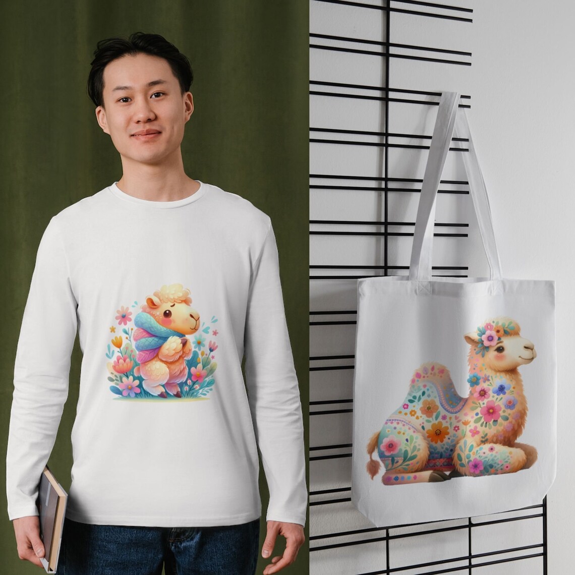 Cute Spring Camel Clipart, Camel Watercolor, Camel Clipart, Camel PNG ...