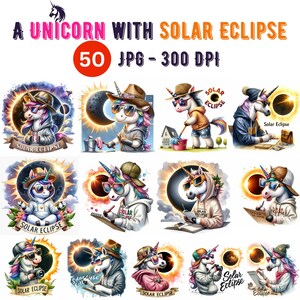 Total Solar Eclipse With Unicorn Clipart, America Totality Total Solar Eclipse, Solar Eclipse ...