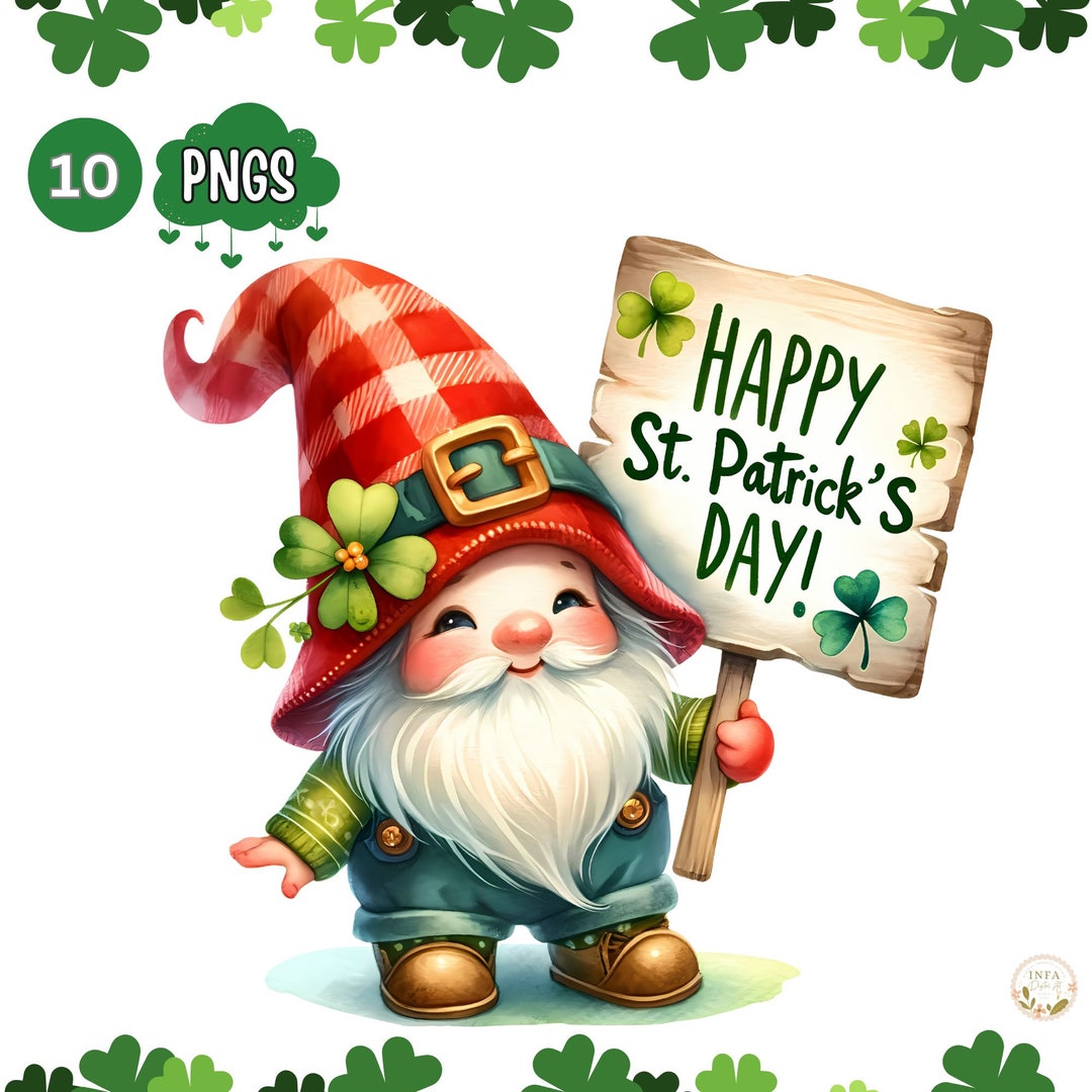 Gnome in St. Patrick's Day Elements Clipart Collection2, Gnome Clipart ...