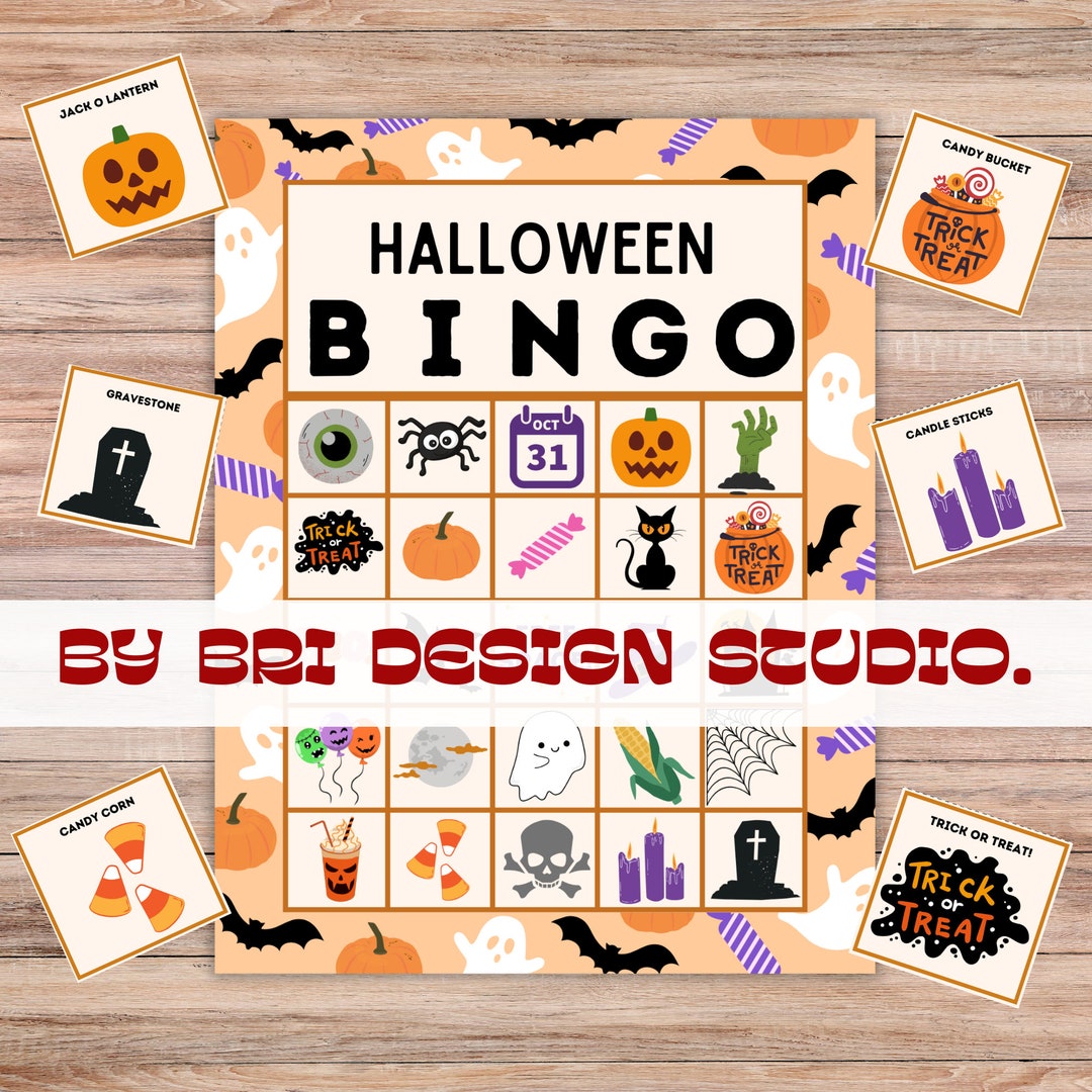 Halloween Bingo, Call Cards Included | 15 Unique Cards | Party Games ...