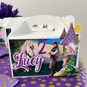 Rapunzel Favor Boxes, Rapunzel Party Boxes, Tangled Favor Boxes, Candy ...