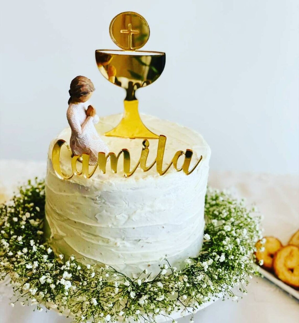 First Communion Acrylic Cake Topper / Chalice Cake Topper / - Etsy