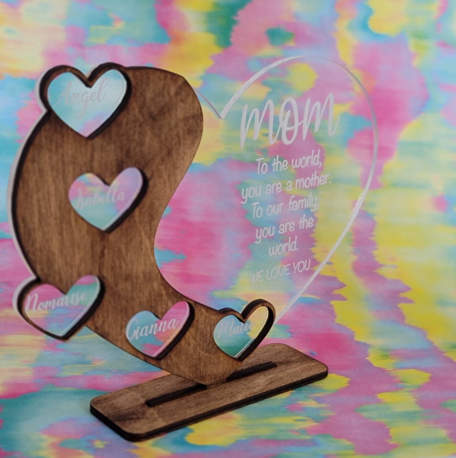 Personalized Acrylic and Maple Wood Plaque Perfect for a | Etsy