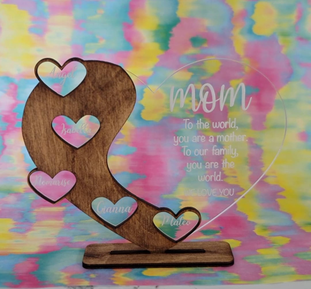 Personalized Acrylic and Maple Wood Plaque Perfect for a - Etsy