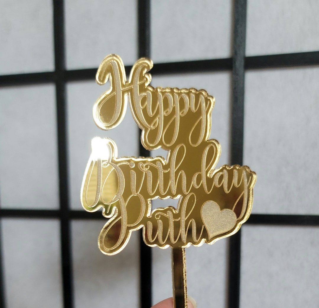 Custom Acrylic Name Cake Topper / Name Cake Topper /acrylic Cake Topper ...