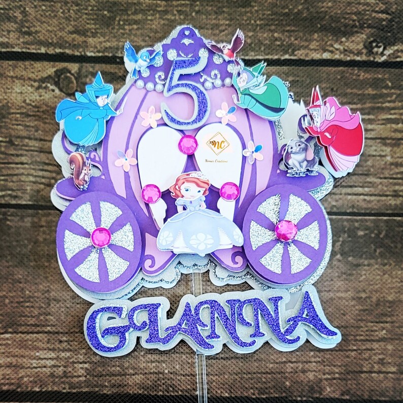 Disney Sophia the First Cake Topper | Etsy