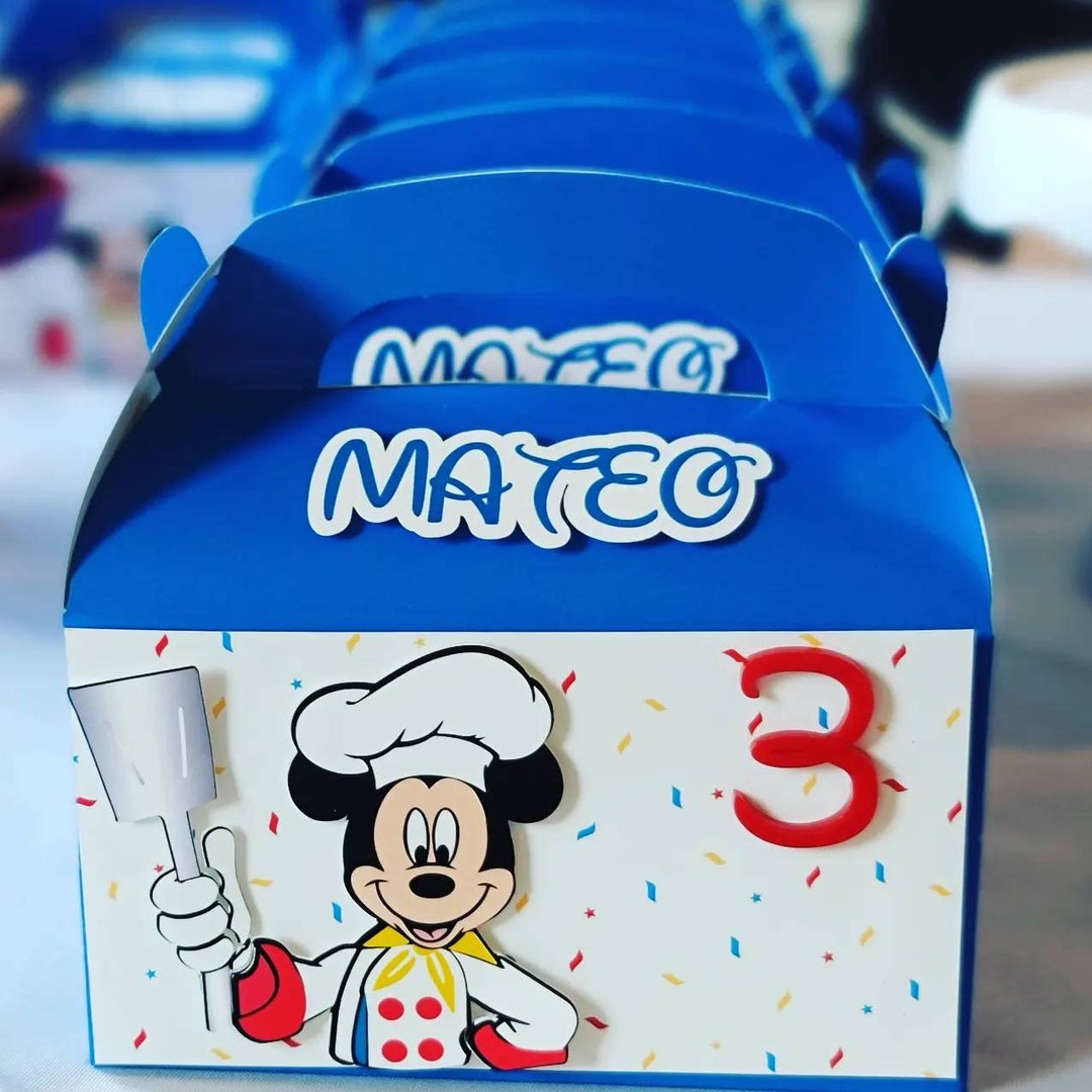 Mickey Chef Favor Boxes / Mickey Boxes Boxes / Chef Mickey Birthday ...