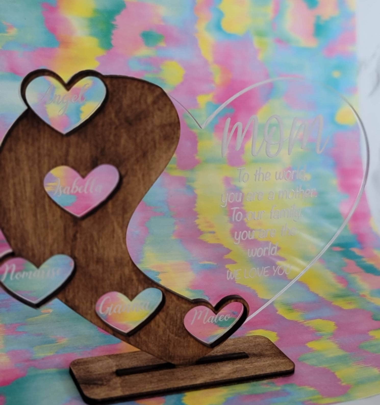 Personalized Acrylic and Maple Wood Plaque Perfect for a | Etsy