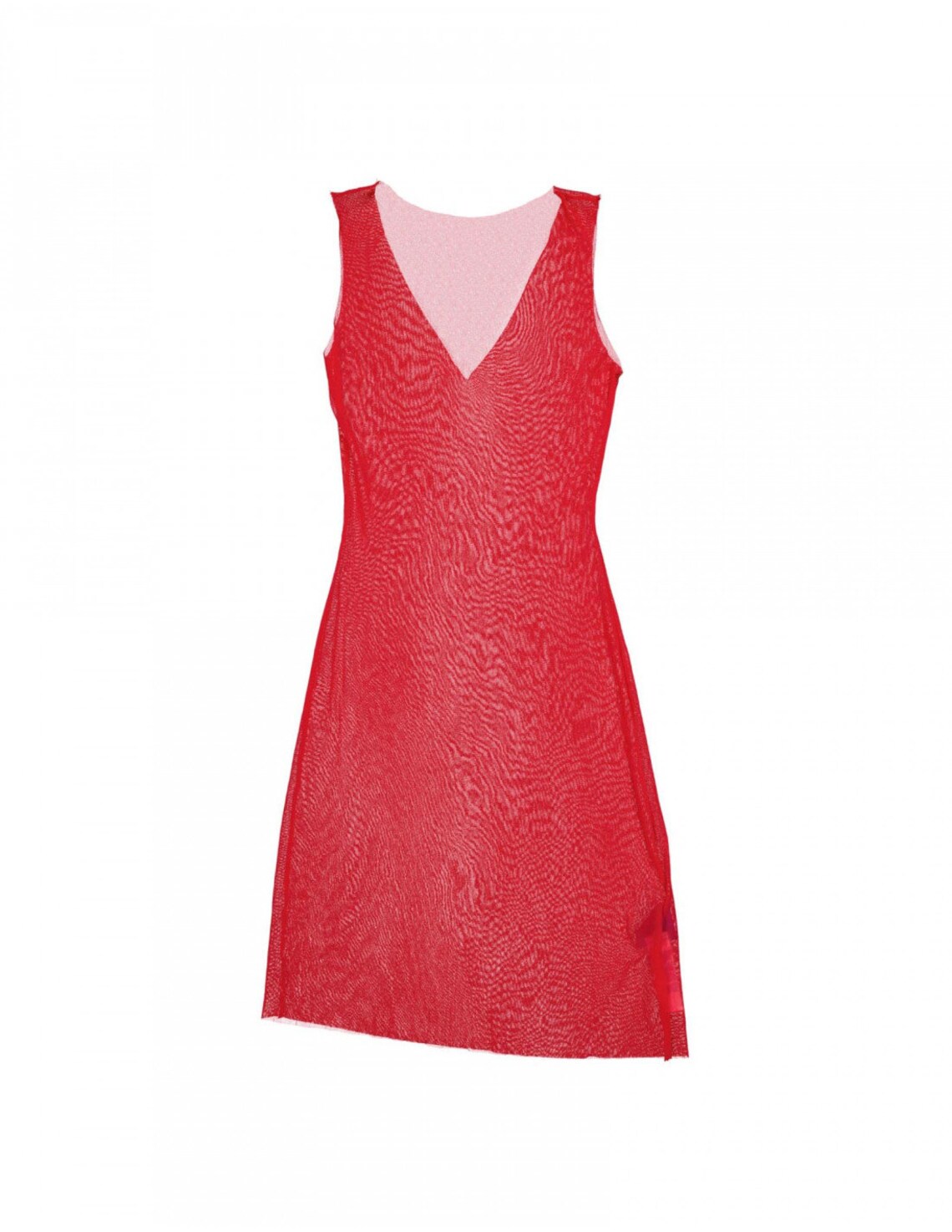 Kenzo Jeans Sheer Red Mesh Tank Dress / Transparent Dress / Beach Dress ...