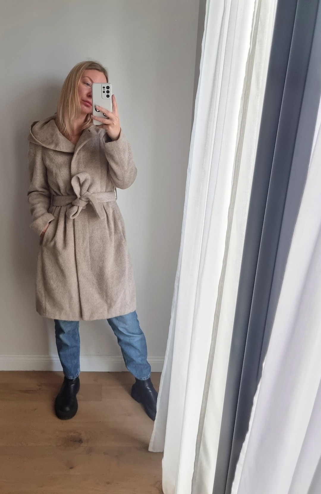 Ivo Nikkolo Wool Blend Coat / Wool Blend Winter Coat / Wool Coat ...