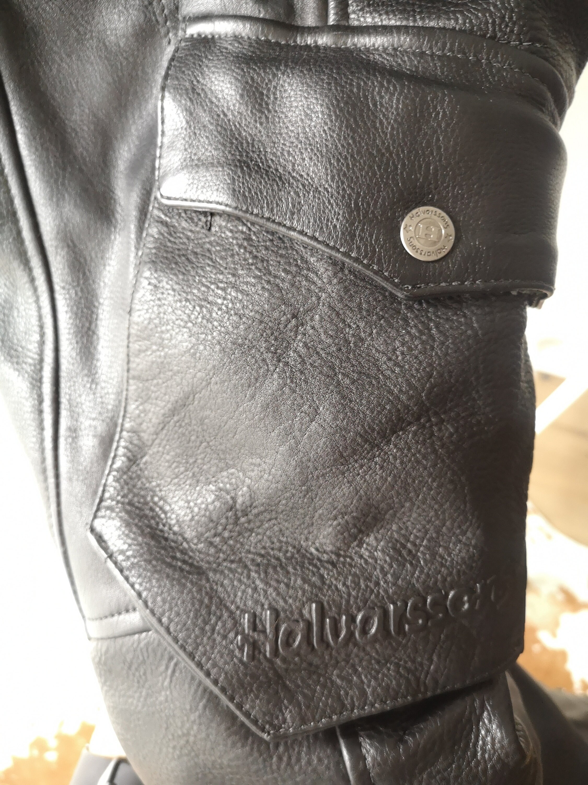 HALVARSSONS Leather Biker Pants / Motorcycle Trousers / Racing Riders ...
