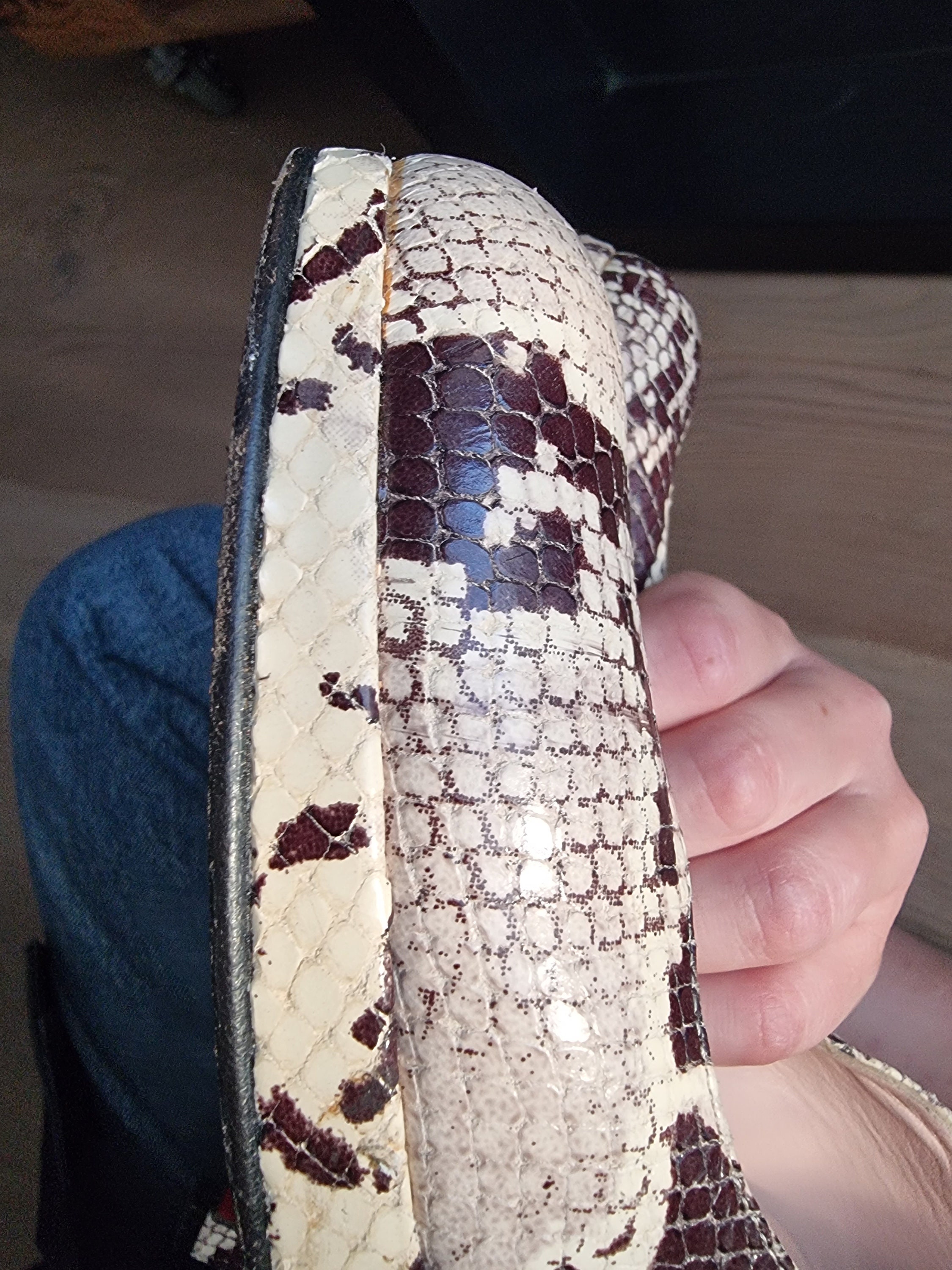 Made in Italy Snake Skin Print Heels / Snake Pattern Pumps / Animal ...