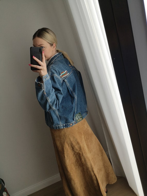 Rare CHIPIE 1980's Embroidered Blue Denim Jacket / Ch… - Gem