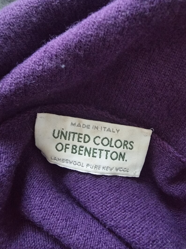 Made in Italy United Colors of Benetton Wool Sweater Dress / Wool Dress ...