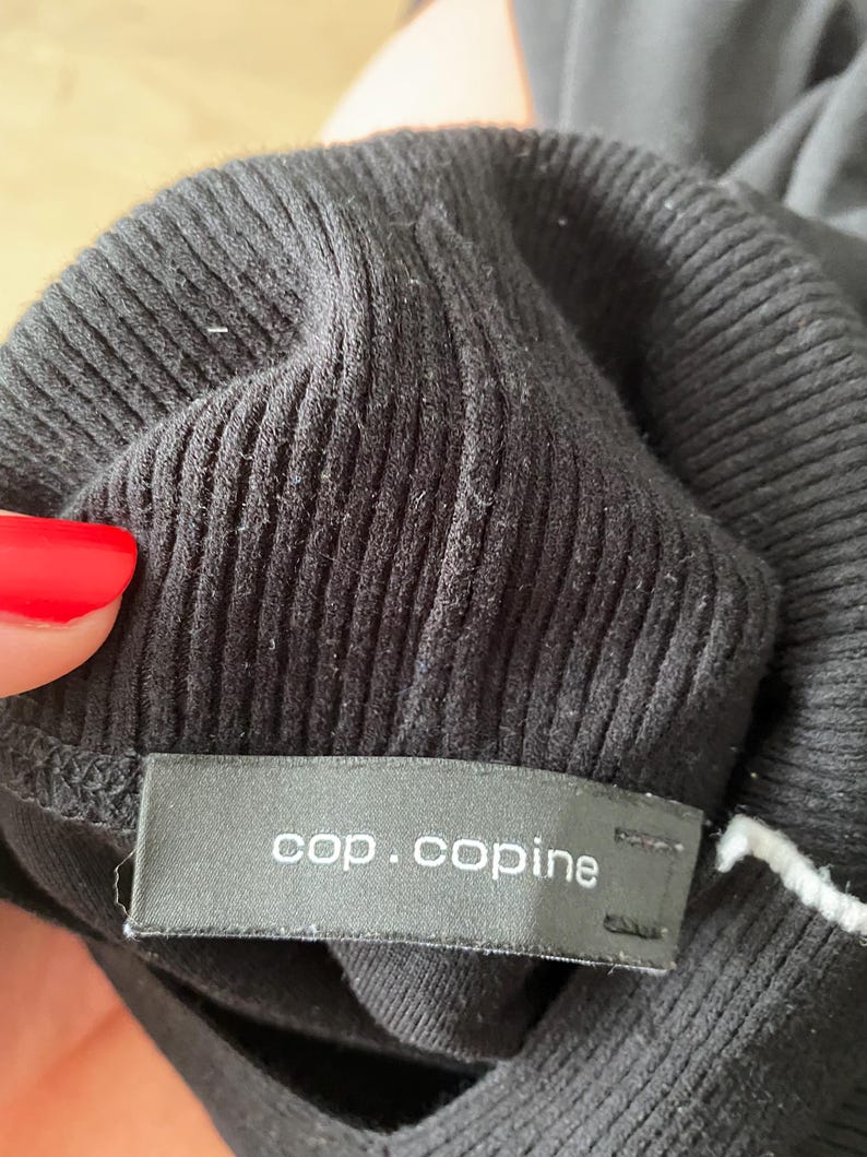 Cop. Copine Collared Dress / Mini Office Dress / Minimal Style Black ...