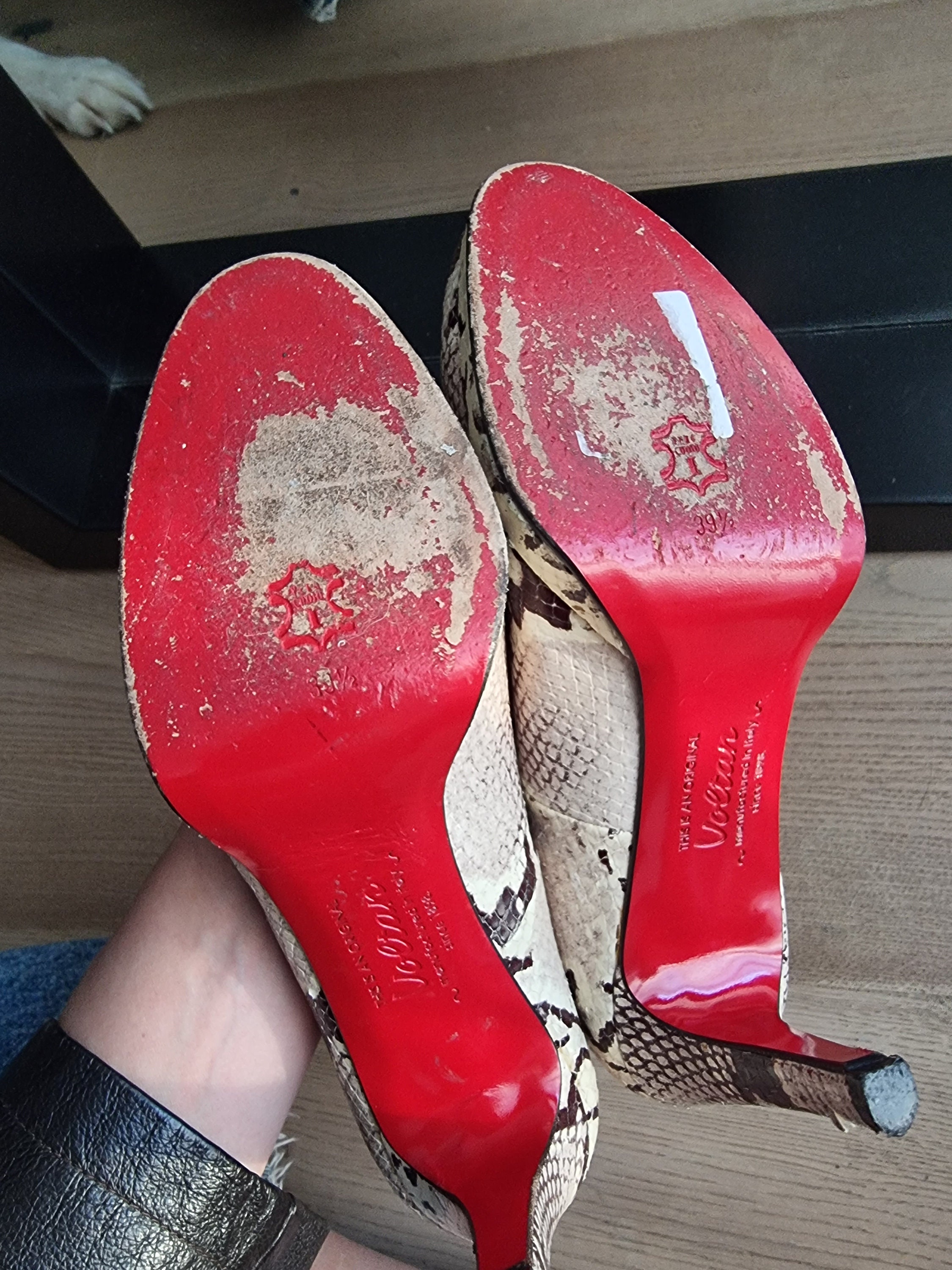 Made in Italy Snake Skin Print Heels / Snake Pattern Pumps / Animal ...